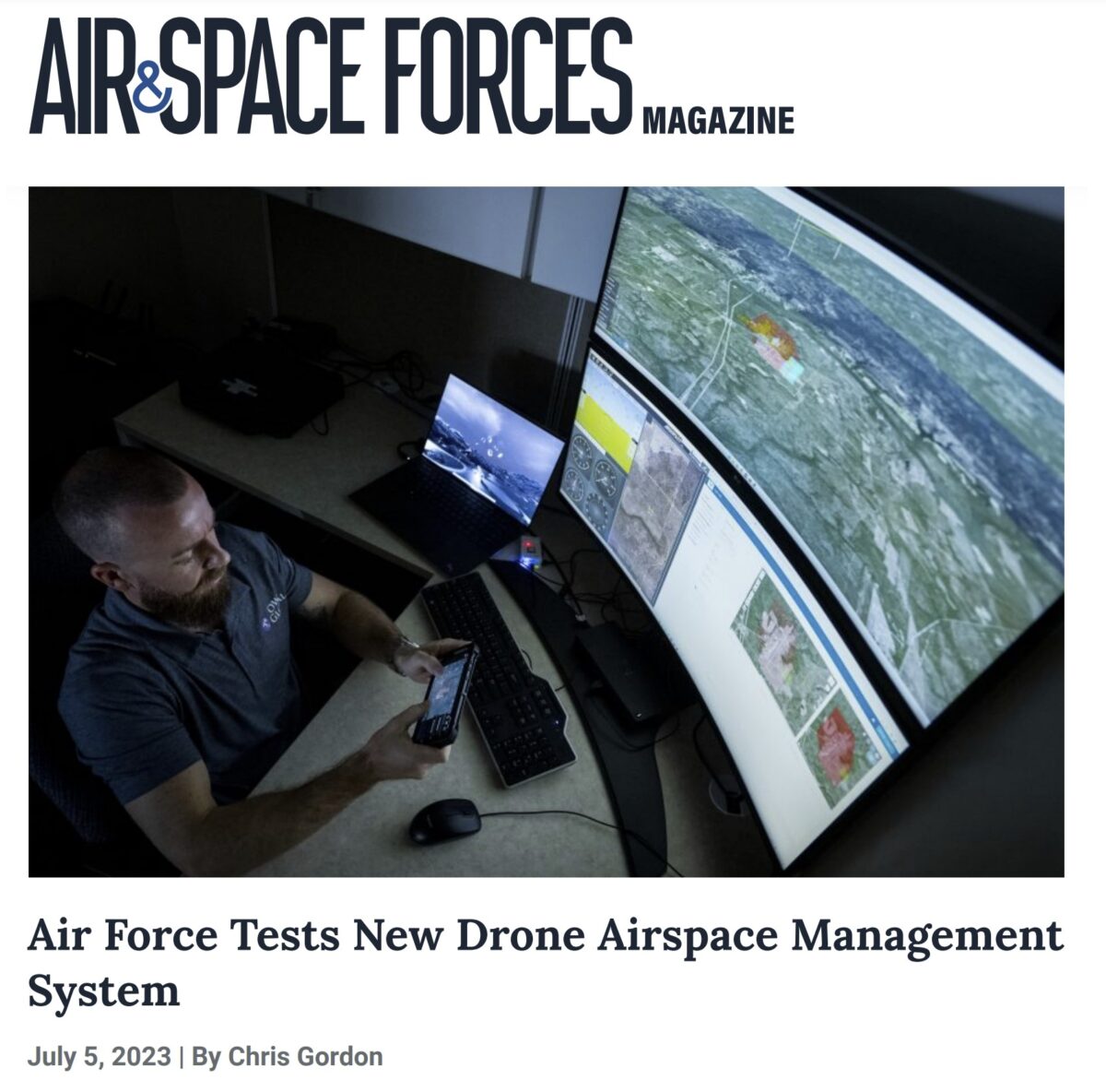 AX Supports Air Force Tests of New Drone Airspace Management System ...