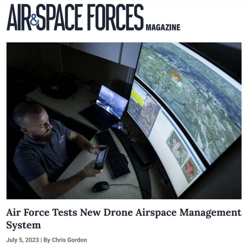 AX Supports Air Force Tests of New Drone Airspace Management System ...